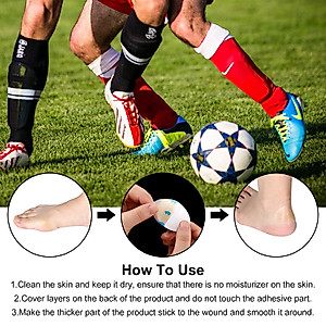 72 Pieces Blister Bandage Blister Gel Guard Heel Pads Blister Cushion Bandages Waterproof Adhesive Blister Pads for Protecting Foot Toe from Rubbing Shoes