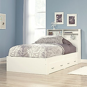 Sauder Beginnings Twin Platform Bed, Twin, Soft White finish
