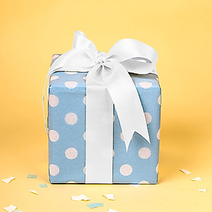 MAYPLUSS Wrapping Tissue Paper - 90 Sheets - Baby Boy Design - 13.7 inch X 19.7 inch Per Sheet