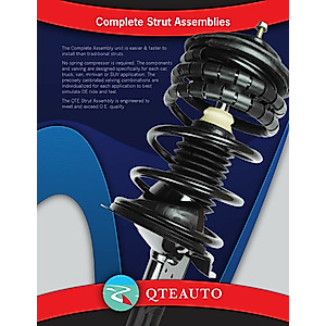 PM Auto Pair Front Left-Right Quick Complete Strut - Coil Spring For 2011-2014 Ford Edge V6