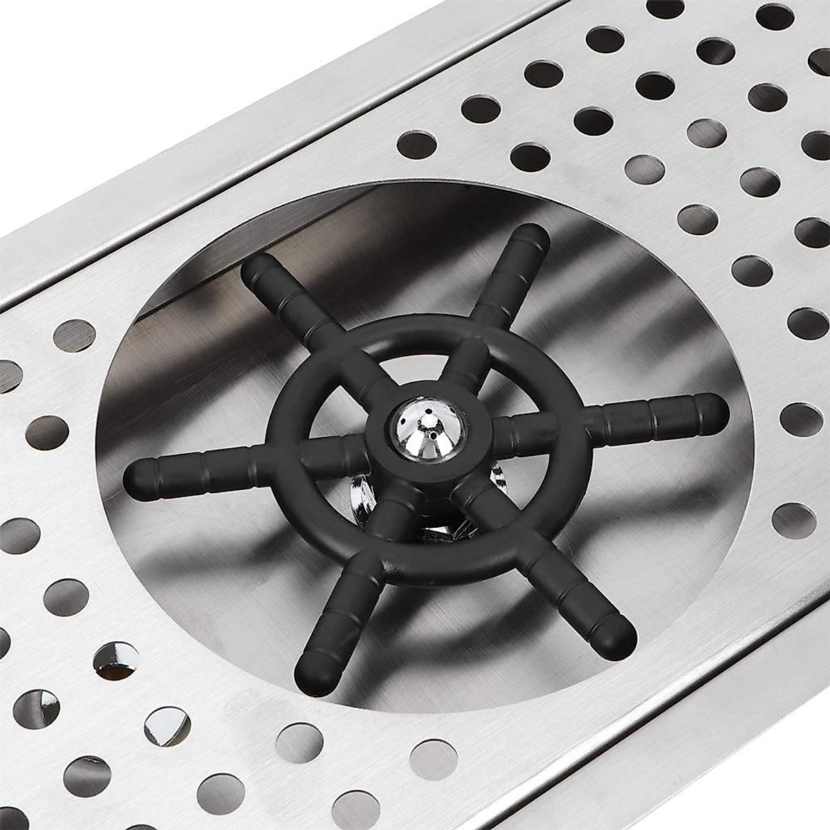 Pitcher Rinser,304 Stainless Steel Bar Glass Cleaning Rinser Cup Washing Machine Glass Rinser,Drain and Drip Tray Cup Washer for Sink,Cup Washer Spray Rinser for Hotel Cafe Restaurant