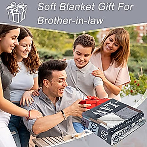 Pozevan Brother in Law Gift Blanket, Brother in Law Birthday Gifts, Gifts for Brother in Law, Brother in Law Gifts Ideas, Best Wedding for Brother in Law - 50" X 60"