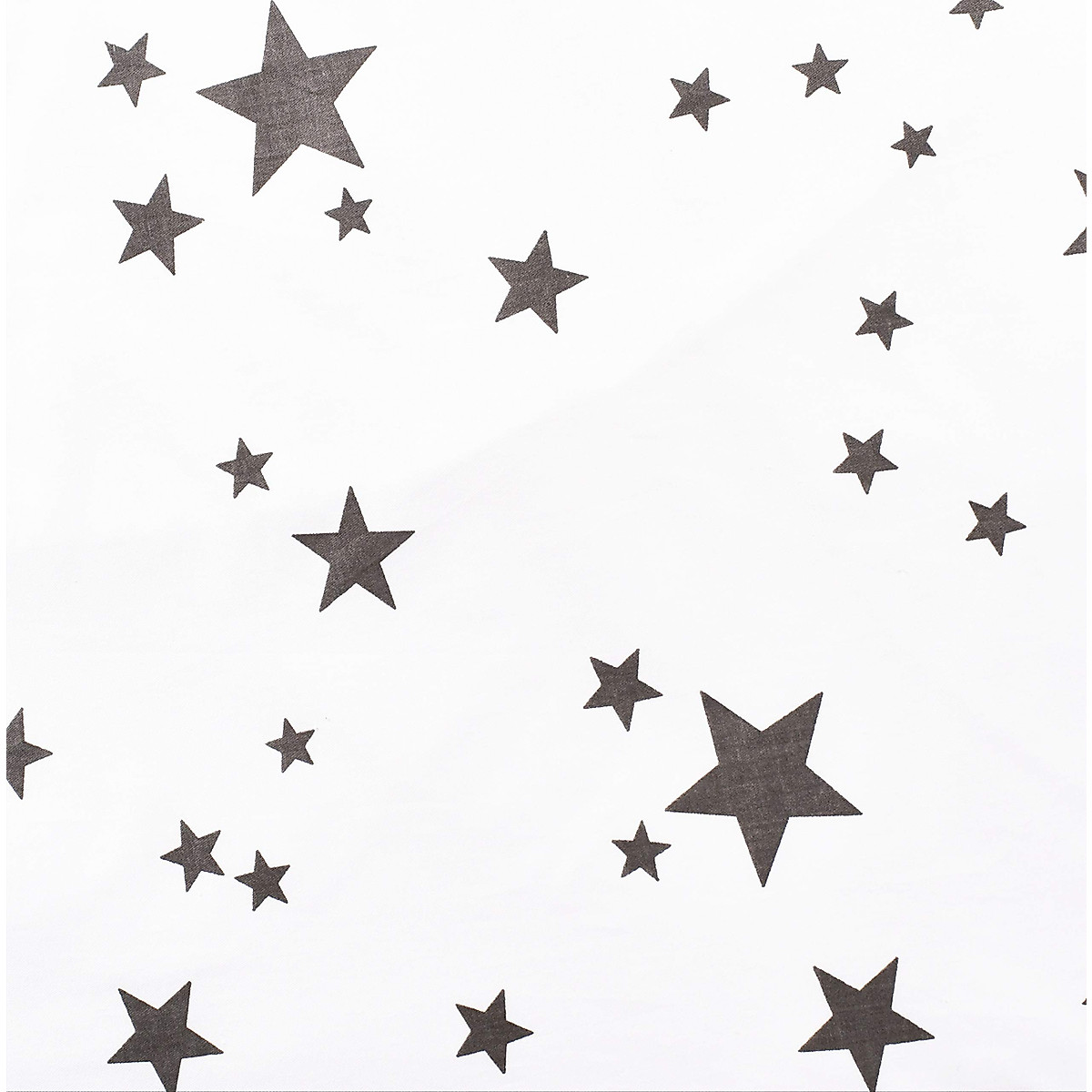 MEJU Star Twinkle 100% Cotton Duvet Cover 43" X 59" + Pillowcase 13" X19" Bedding Set with Zipper Closure for Baby Toddler Boys Girls Crib Bed Decoration Gift