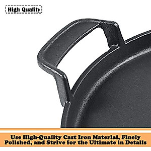 Hisencn 7421 Gourmet BBQ System Griddle for Weber Original Kettle Premium 22 1/2 inch Charcoal Grill, Cast Iron 12" For 22.5'' Smokers, Performer Premium Grill