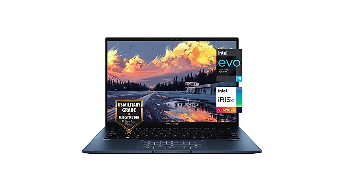 ASUS Zenbook 14" OLED Laptop - Fast 12th Gen i5 & Long Battery