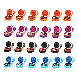24 Pcs Assorted Halloween Stamps, Children Self-Ink Stampers for Party(24 Designs), Holiday Toy Gift Halloween Game Prizes for Kids