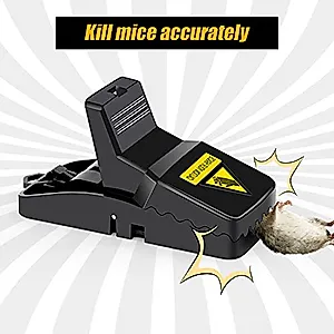 Mouse Traps Indoor, Mice Traps for House Indoor, Reusable Quick Effective Mouse Traps Indoor Small Mouse Traps Mice Snap Trap - 4 Packs,FONBAY