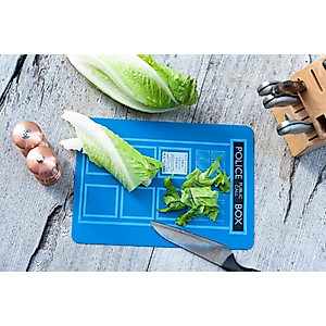 Doctor Who TARDIS Cutting Board - Flexible Silicone, with Non-Slip Base