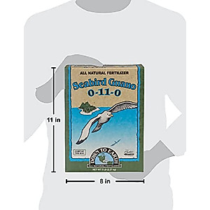 Down to Earth All Natural Seabird Guano Fertilizer Mix 0-11-0, 5 lb