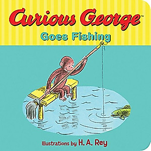 My First Tackle Box Playset Plush and Board Book Curious George Goes Fishing Set