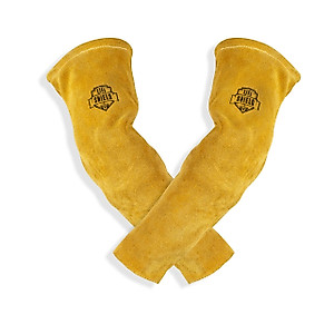 Ur Shield Leather Welding Work Sleeves- Fire Resistant Arm Protection - Flame Resistant Sleeves For Welders - Welding Sleeves