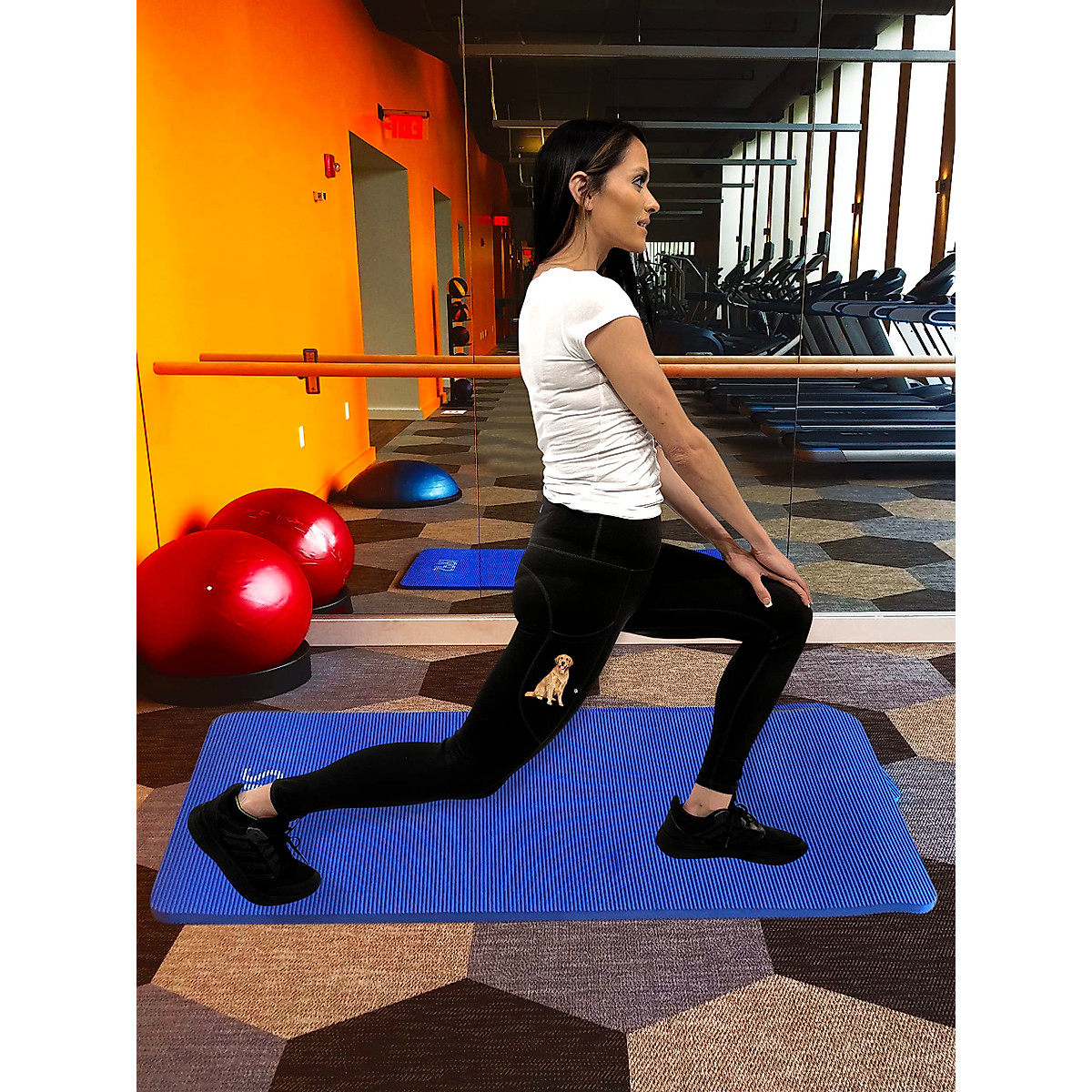 Golden Retriever High Rise Yoga Leggings for Pet Lovers - 25" Lightweight Ultra Soft Yoga Pants for Women with Side Pockets (as1, alpha, one_size, m, regular, petite, Golden Retriever)