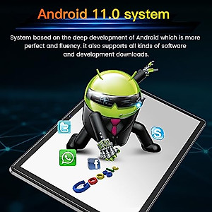 deriny S15 10 inch Android Tablet,1080p Full HD,Long Lasting Battery,Dual Camera,2GB RAM 32GB ROM,Dual SIM,WiFi,GPS,Bluetooth,Fire HD Kids Tablet,Widely Compatible with App(Gray)