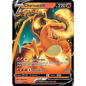 Charizard V 017/172 Brilliant Stars - Ultra Rare Pokemon Card - Holo Foil