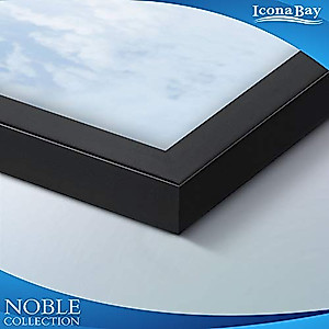 Icona Bay 5x7 Black Picture Frame, Modern Professional Frame, Noble Collection