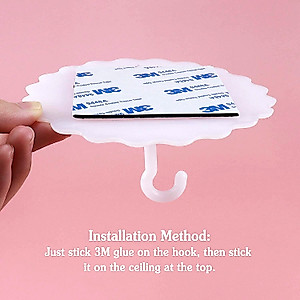 Glamorstar Bed Canopy for Girls Princess Mosquito Net Glow in The Dark Stars and Moon Crib Hanging Tent Bedroom Decor Gift for Kids Pink Crwon