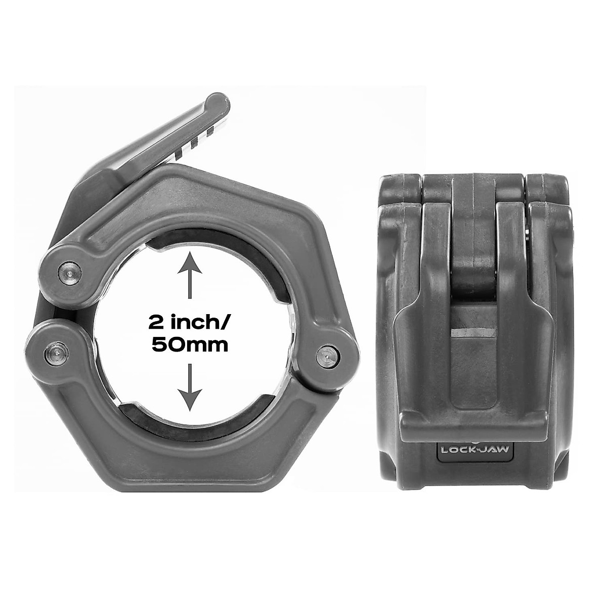 Lock-Jaw OLY 2 Olympic Barbell Collar (Black)