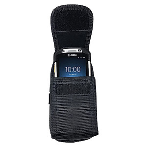 AGOZ Large Scanner Holster, Rugged Vertical Case Pouch for Zebra TC75x, TC75, TC70x, TC70, TC72, TC77, M60, MC65, MC67 Mobile Computer Handheld Barcode Scanner Holder with Metal Belt Clip, Belt Loops
