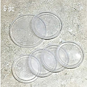 ALAZCO 6pc BPA-Free Can Covers - Large Medium & Small Plastic Tight Seal Lids For Canned Goods or Pet Dog Cat Food Saver Reusable