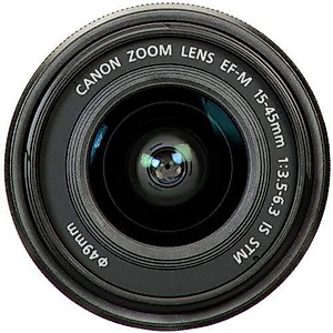Commander Optics Professional Photo Bundle for M50 Mirrorless Digital Camera (Black) w/EF-M 15-45mm f/3.5-6.3 is STM + Wide-Angle and Telephoto Lenses + Portable Tripod + Memory Card