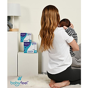 Babyfeel Refills Compatible with DEKOR MINI Diaper Pails | 4 Pack | Exclusive 20% Extra Thickness | Diaper Pail Refills with Powerful Odor Elimination | Powder Scent | Holds up to 1320 Diapers