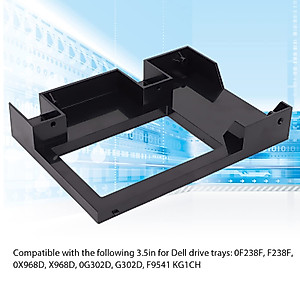 2.5 Inch to 3.5 Inch Server SSD Adapter, 3.5 Inch 661914-001 Tray Cage for HP GEN8/GEN9 Drive, Comatible with Dell F238F X968D G302D KG1CH F9541