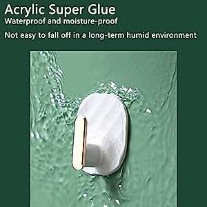 Jearytop Large Multi-Function Hook Utility Paper Towel Holder Wall Mount Adhesive Utility Hooks Seamless Kitchen Bathroom Organizer Hook for Hanging Coat Key Shoes Towels ups Hook Paper Holder 8pcs