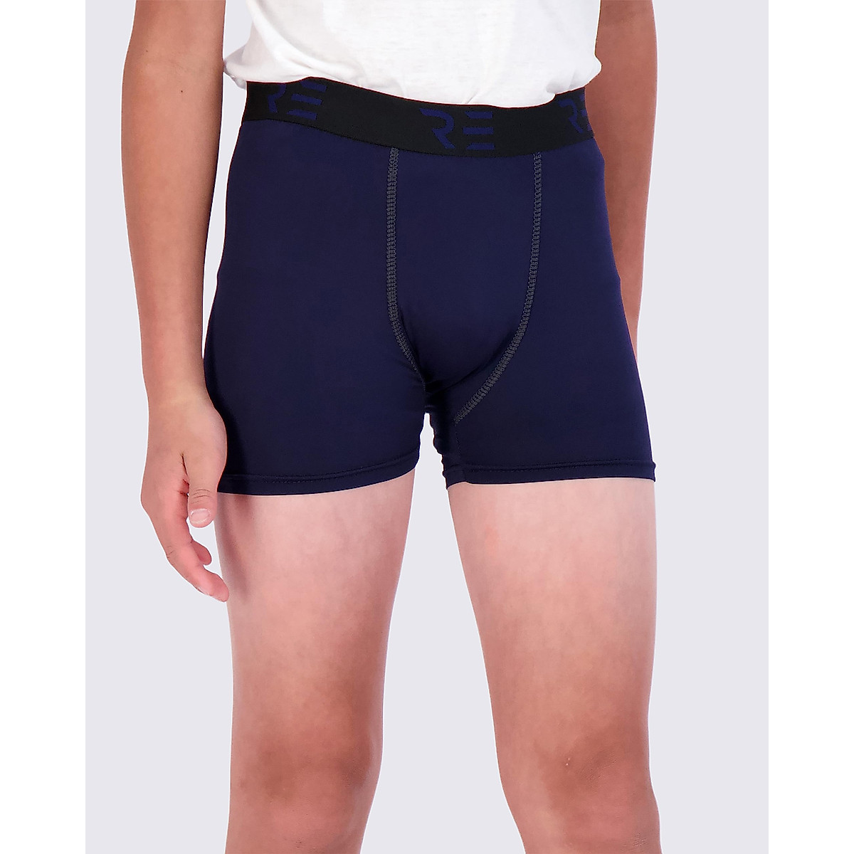 5 Pack:Youth Boys Compression Shorts Performance Boxer Briefs Athletic Spandex Underwear Base Layer Basketball Biker Sports Active Soccer Training Football Sports Gym Teen Running-Set 4, XL (14/16)