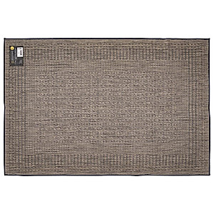 Benissimo 4 x 6 Indoor Outdoor Rug Tile Collection, Woven, Jute Backing Area Carpet for Living Room, Bedroom, Kitchen, Entryway, Hallway, Patio, Farmhouse Decor, Navy