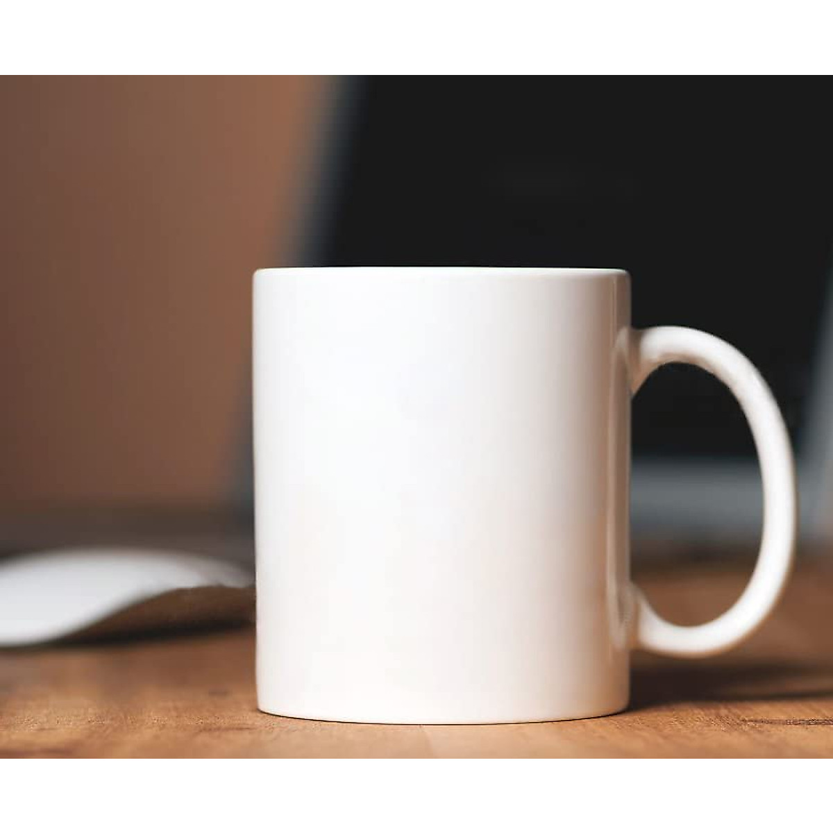 Coffee Mugs 11 oz Sublimation Blank Cups Sturdy Classic Mugs Ceramic White Tea Cups with Protective Packaging (White, 1)