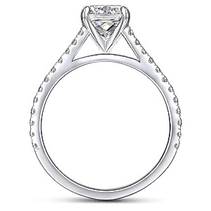 CGSRING 2 Carat Moissanite Engagement Ring Cushion Cut Moissanite Rings Cushion Moissanite Engagement Ring (10)