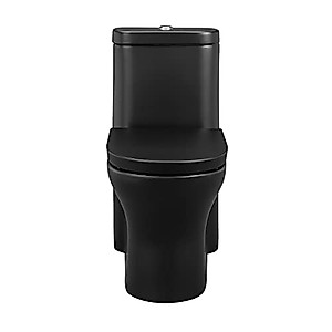Swiss Madison SM-1T108MB Monaco One Piece Elongated Toilet Dual Flush, Matte Black