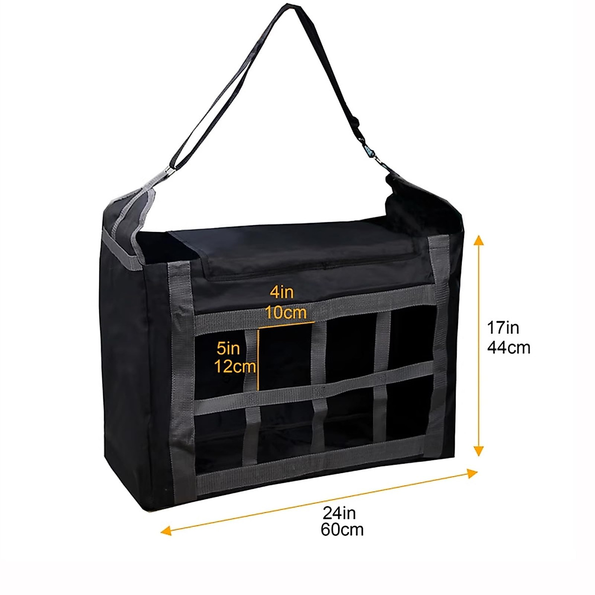 Slow Feeder Hay Bag - Hay Storage Net for Horse Donkey Goat for Camping Trips, Easy to Fill (1 PCS)