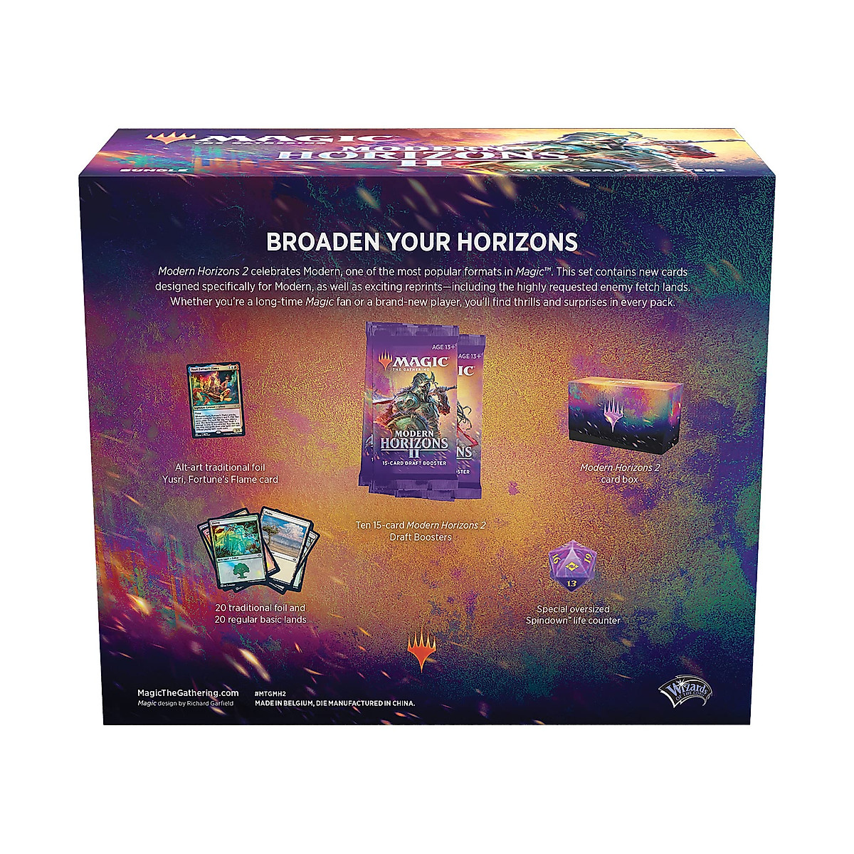 Magic: The Gathering Modern Horizons 2 Bundle | 10 Draft Boosters (150 Magic Cards) + Accessories
