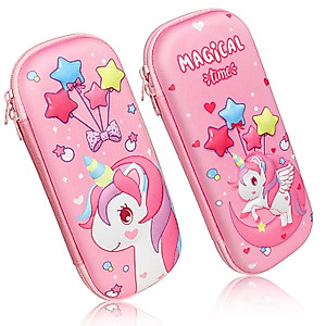 Denylo pro 2 Pieces Pencil Case for Girl Large Cute Storage Box with Compartment School Supplies for Student School Supplies Gifts