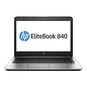HP Elitebook 840 G4 14in Notebook, Windows, Intel Core i5 2.5 GHz, 8 GB RAM, 256 GB SSD, Silver (1GE41UT#ABA) (Renewed)