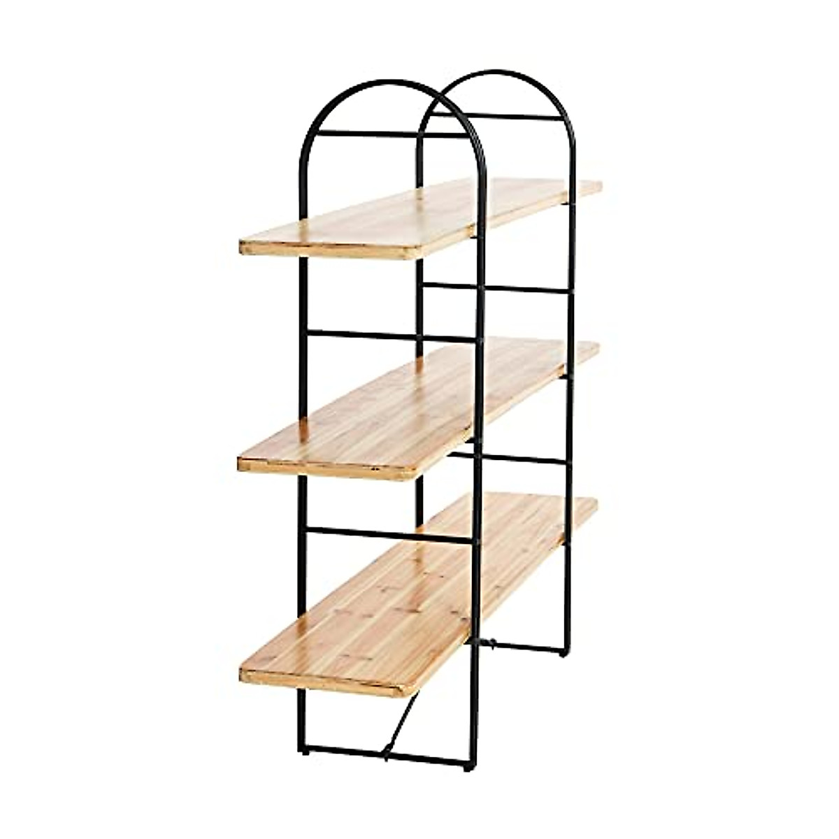 Main + Mesa Eitri Wood and Metal Adjustable Shelving Unit, Nordic Fir