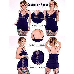 Avidlove Womens Pajama Sets 2 Piece Sleepwear Lace Pajamas Cami PJS Set for Women