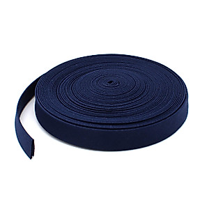 Bias Tape ~ 1/2" Wide Double-fold Bias Tape ~ Navy ~ Poly Cotton (10 Yards/Pack)~ Made in USA