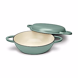Cuisinart CI5528-2SG 2-in-1 Multipurpose Set (4 Qt. All Purpose Pan & 11" Grill Pan) - Sage Green