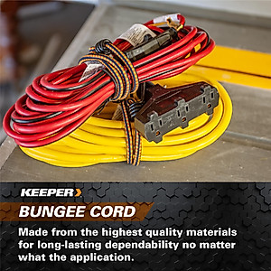 Keeper - 24” Bungee Cord, 3 Pack - UV and Weather-Resistant