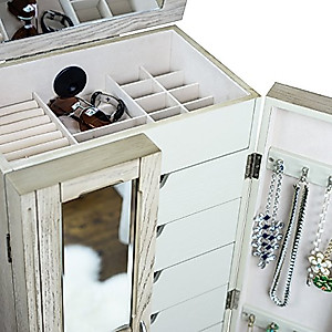 Hives and Honey Chelsea Jewelry Armoire, Taupe Mist