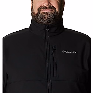 Columbia Men's Ascender Softshell Front-Zip Jacket, Black, X-Large
