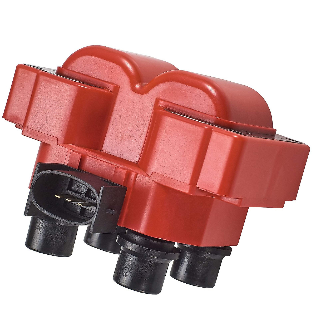 ENA Set of 2 Red Ignition Coil Pack Compatible with Ford Lincoln Mazda Mercury F150 F250 E150 Escort Explorer Mustang Ranger Town Car Expedition Mark B2300 B2500 Tracer Cougar Replacement for FD487