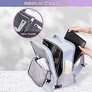 Sinaliy Large Travel Backpack for Women, 40L Carry On Backpack, 17 Inch Laptop Waterproof Backpack, College Bookbag, Backpack for Women, as Person Item Flight Approved