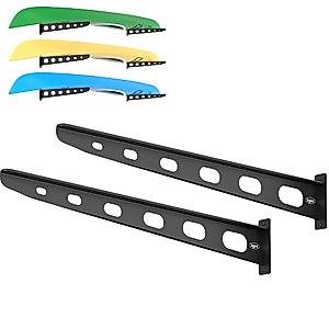 Koova Wall Mount Kayak Rack | Heavy Duty Steel Kayak Storage for Outdoor, Garage | Fit Stand Up Paddle Board, Canoes, Kayaks | 150lb Capacity Shelf | Made in USA