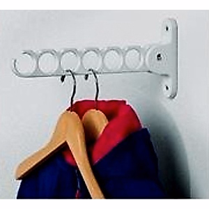 Spectrum Hanger Holder Color: White (Size: 11 3/4" H x 2 " W x 1 1/4" D) - 2 Count