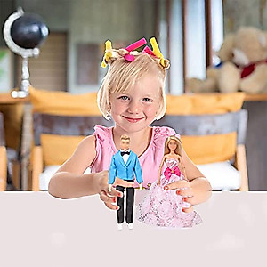 SOTOGO 33 Pieces Doll Clothes and Accessories for 11.5 Inch Girl Boy Doll Wedding Playset Include 12 Sets Doll Groom Suit/Wedding Dress/Casual Wearing Clothes, 8 Pairs Shoes and Doll Accessories