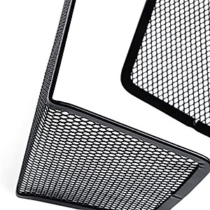 Wonzonewd File Sorters Metal Desk Organizer Desktop Office Home bookends bookends Black bookends