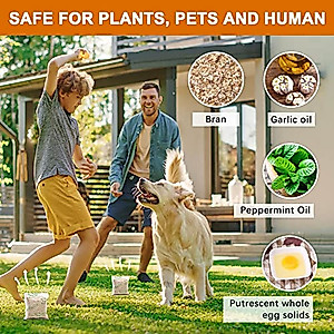 DALIYREPAL Deer Repellent, Rabbit Repellent Outdoor,Deer Repellent for Plants, Rabbit Repellent for Yard Powerful, Deer Deterrent for Trees,Outdoor Deer Repellant Yard 12 Packs/Bag